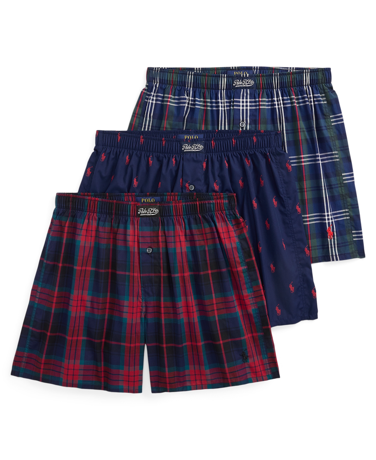 Click here for Polo Ralph Lauren Mens 3-Pack Single-Button Fly Wo... prices