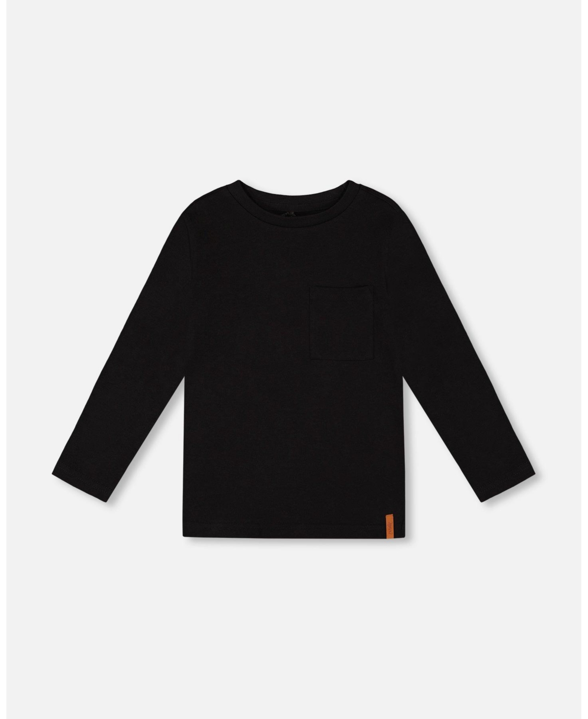 Click here for Deux par Deux Boy Cotton Jersey Pocket T-Shirt Bla... prices