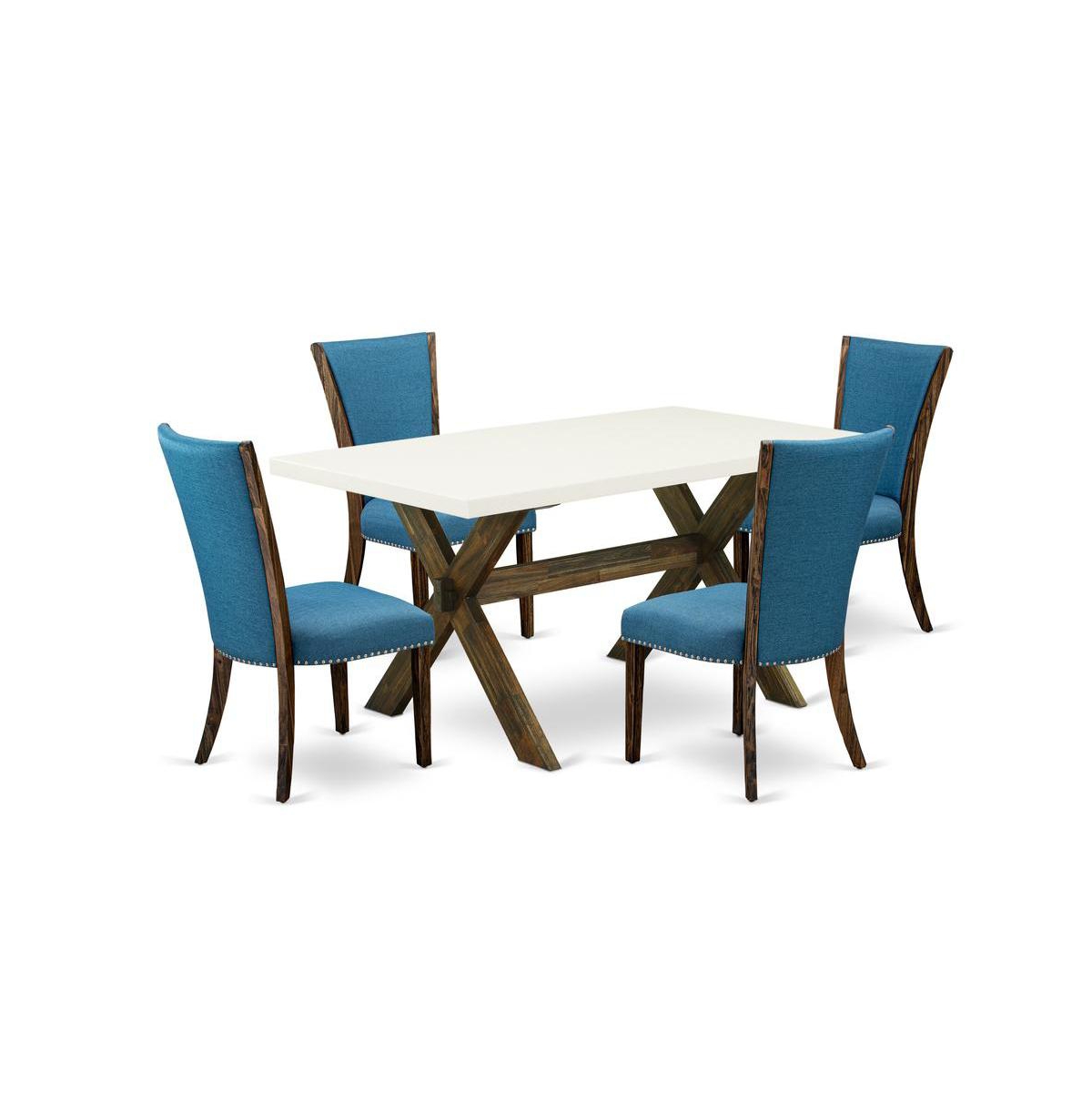 Click here for East West Furniture 5Pc Dining Table set Includes... prices