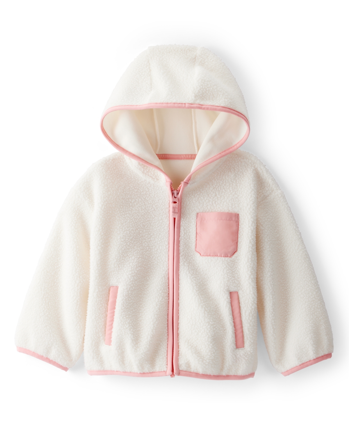 Click here for Carters Toddler Girls Fleece Hoodie Jacket - White prices