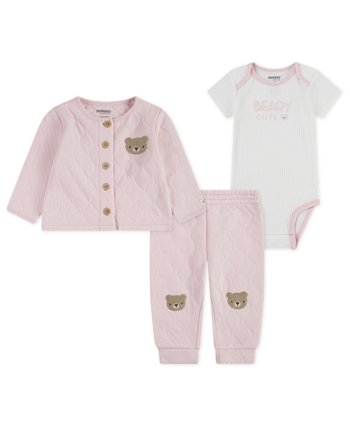 Click here for Huggies Baby Girl Short Sleeve Bodysuit  Quilted C... prices