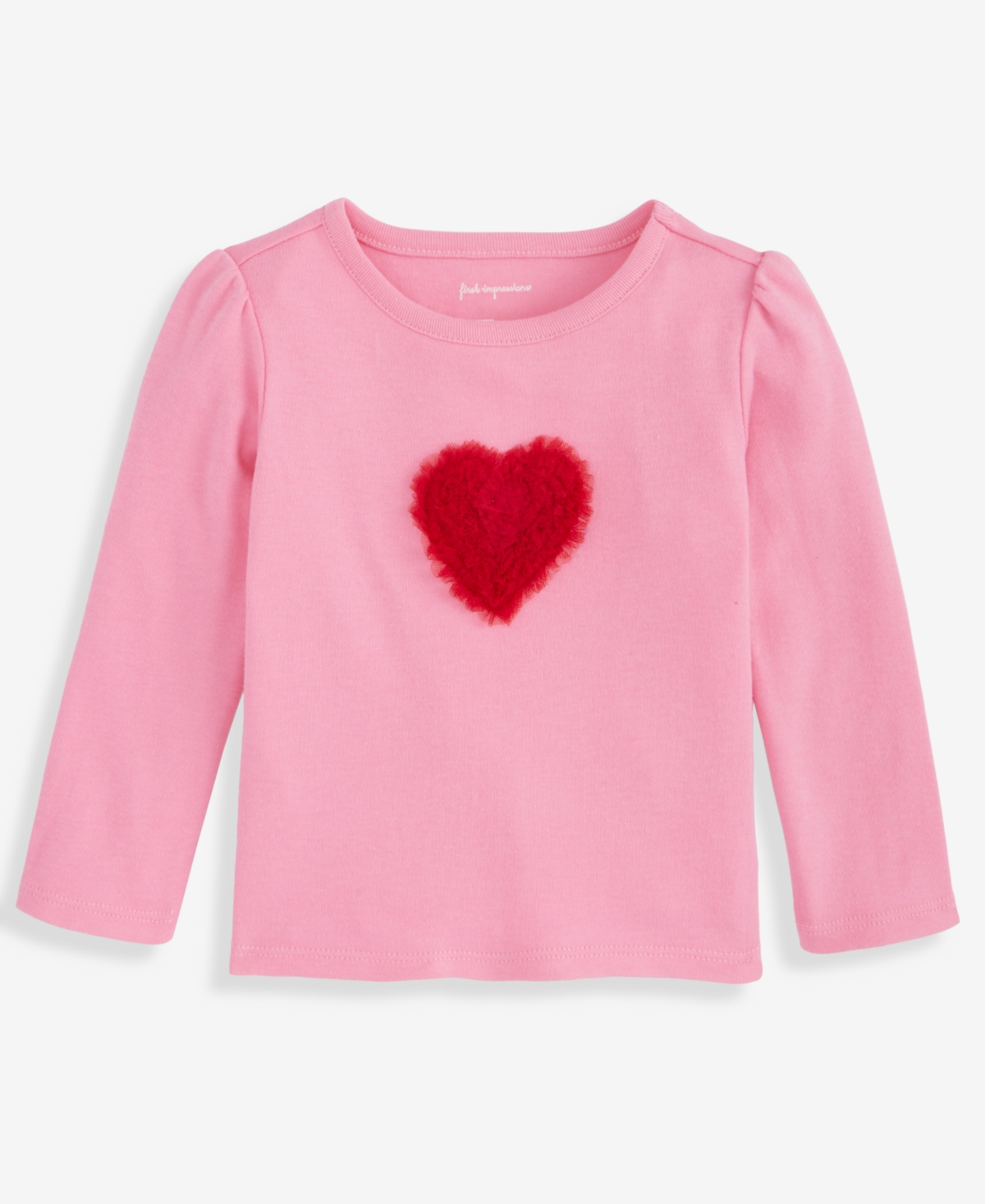 Click here for First Impressions Baby Girls Long-Sleeve Heart T-S... prices