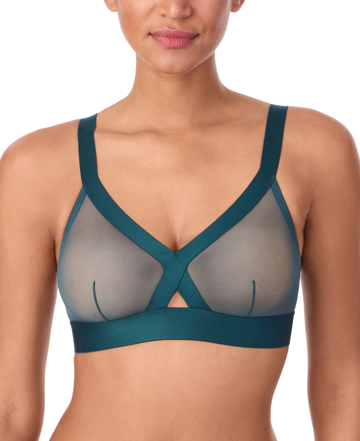 Click here for Dkny Womens Sheers Unlined Mesh Bralette Bra DK408... prices