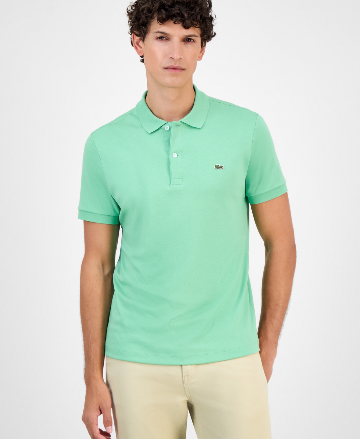 Click here for Lacoste Mens Regular Fit Soft Touch Short Sleeve P... prices