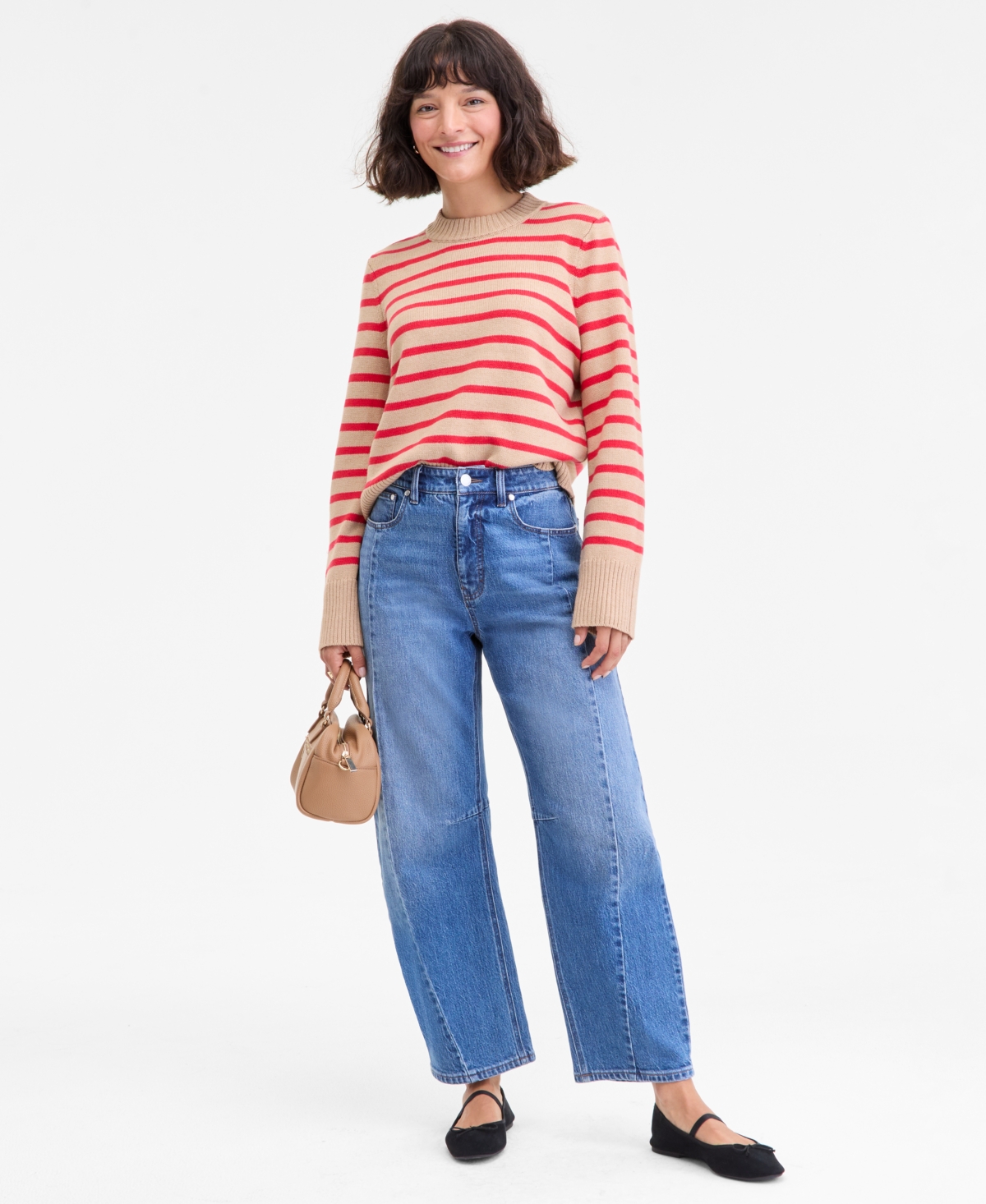 Click here for On 34th Womens Long Sleeve Crewneck Sweater  Macys... prices