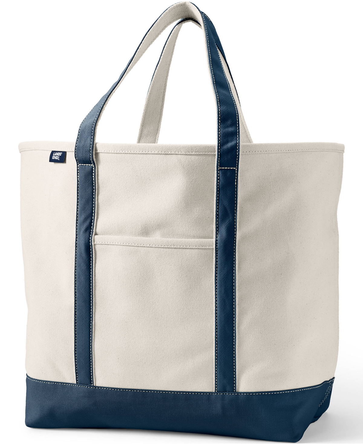 Click here for Lands End Extra Large 5 Pocket Open Top Canvas Tot... prices