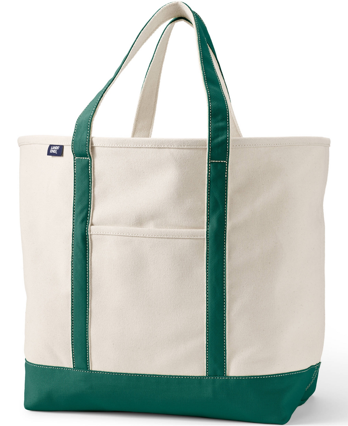 Click here for Lands End Extra Large 5 Pocket Open Top Canvas Tot... prices