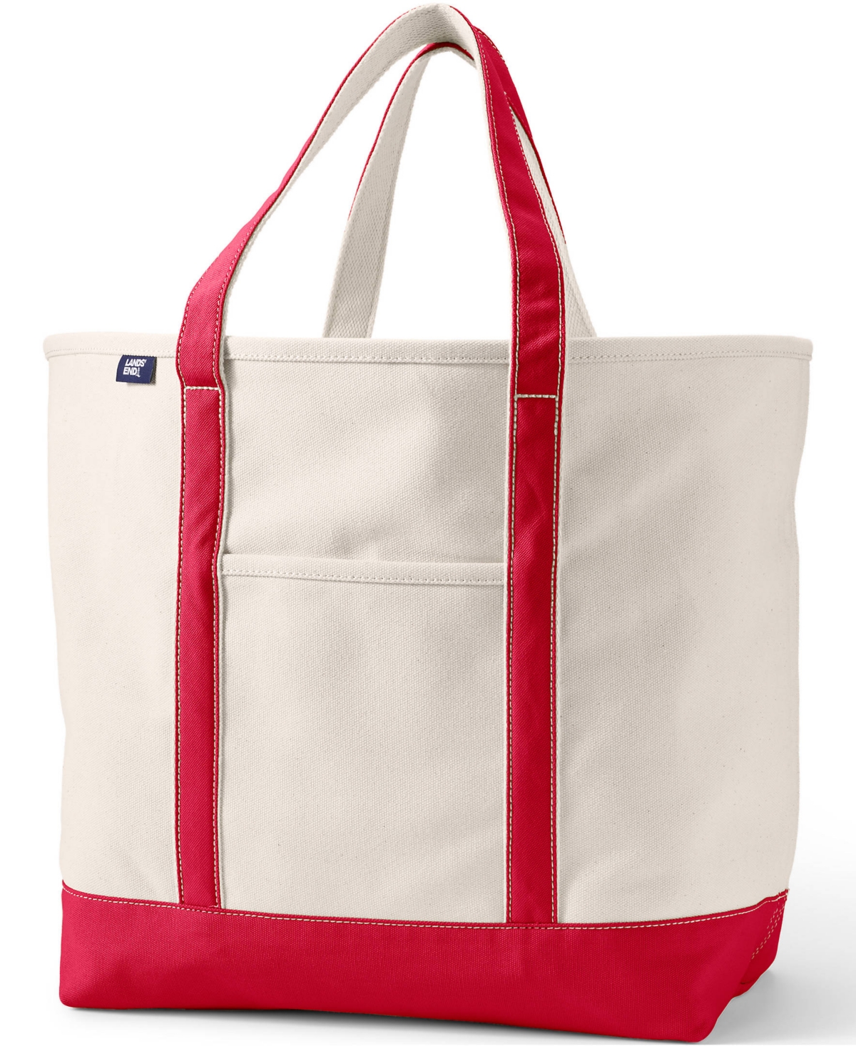 Click here for Lands End Extra Large 5 Pocket Open Top Canvas Tot... prices