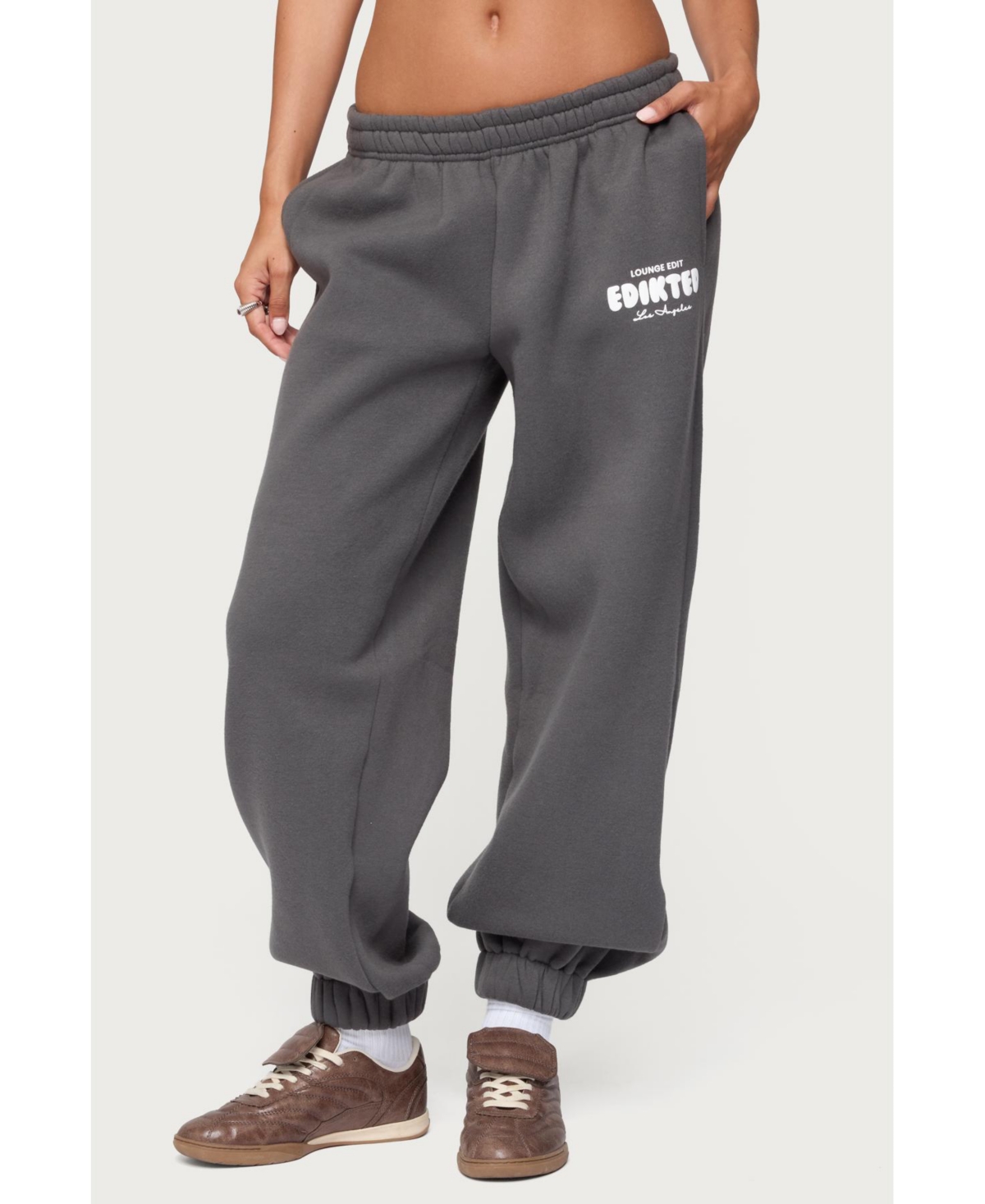 Click here for Edikted Womens Lounge Edit Sweatpants - Dark-gray prices