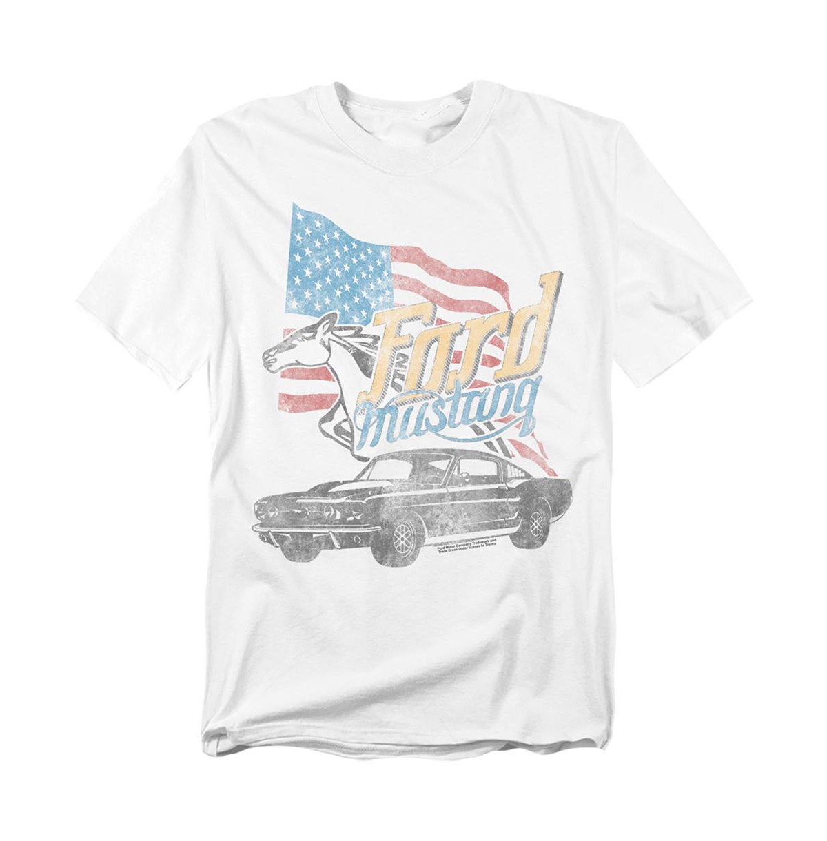 Click here for Logovision Mens Mustang Usa T-Shirt - White prices