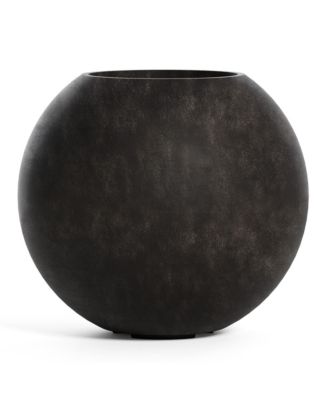 COSAPOTS Orbo Globe Sphere Planter – Sand Stone Finish – Fiberglass ...