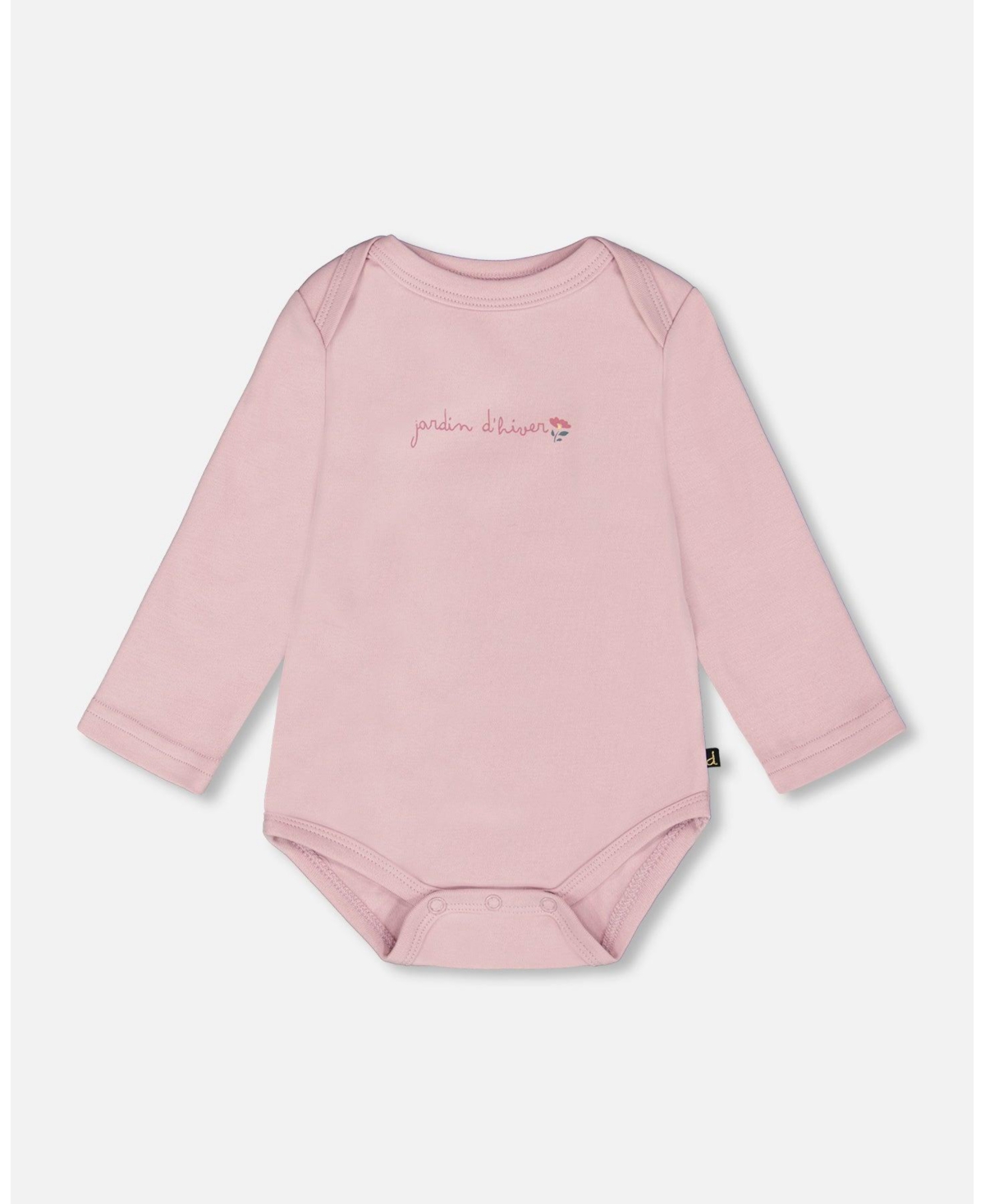 Deux par Deux Girls Organic Cotton Long Sleeve Romper - Baby