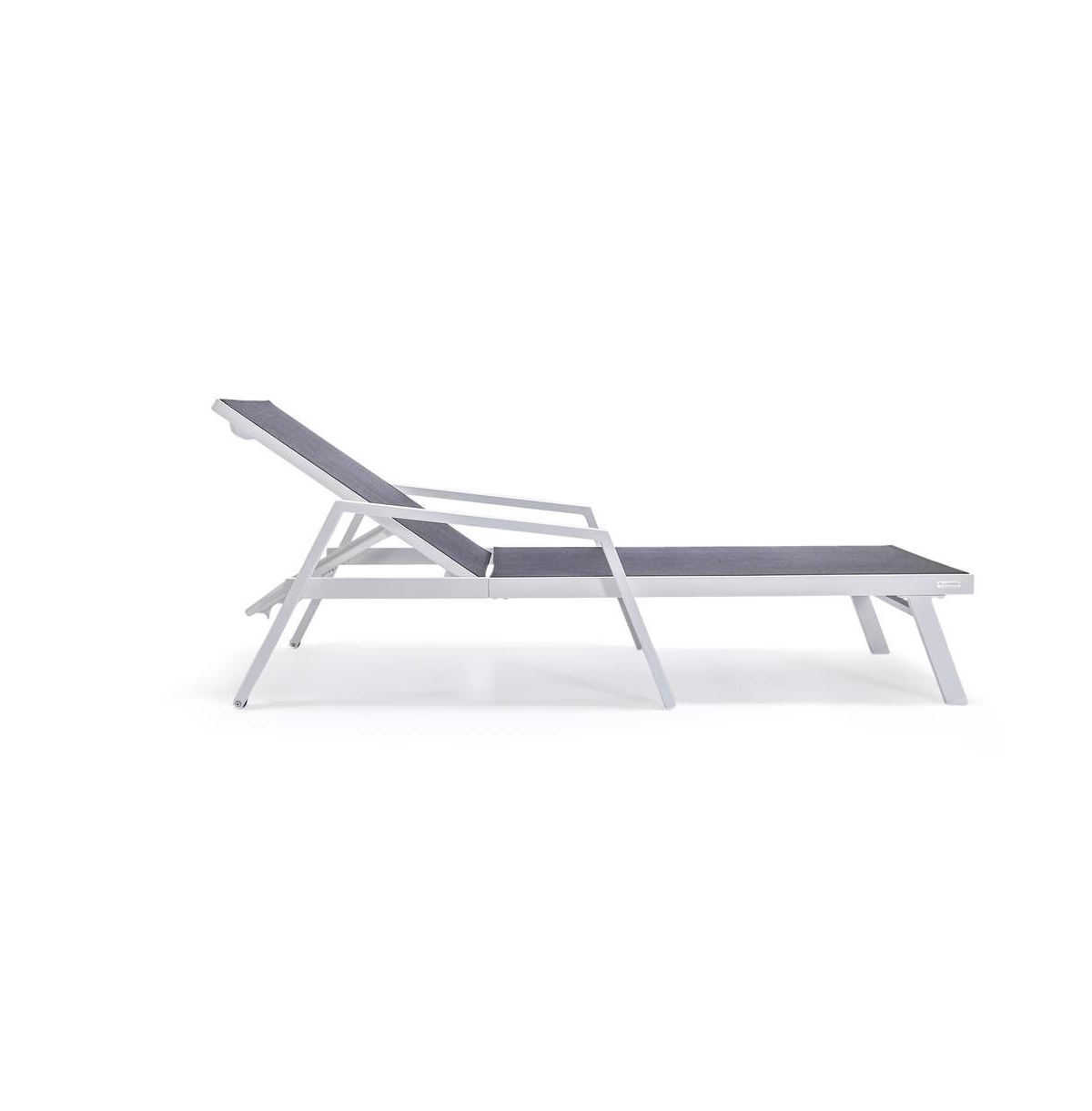 Click here for LeisureMod Lounge Chair With Armrests in White Alu... prices