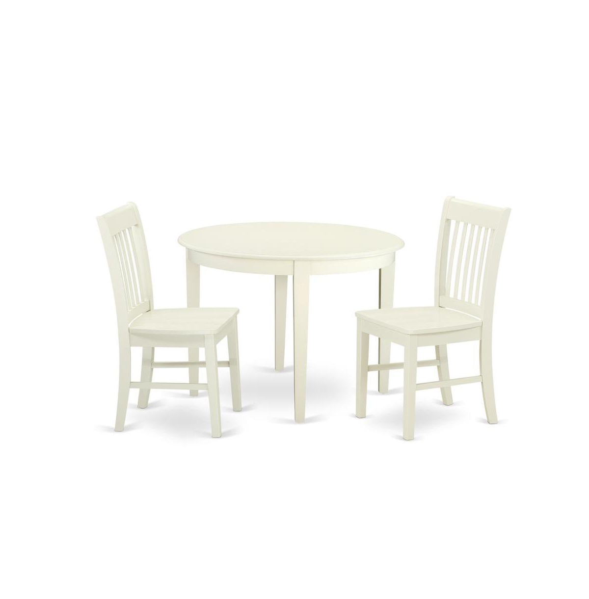 Click here for East West Furniture Dining Room Set Linen White -... prices