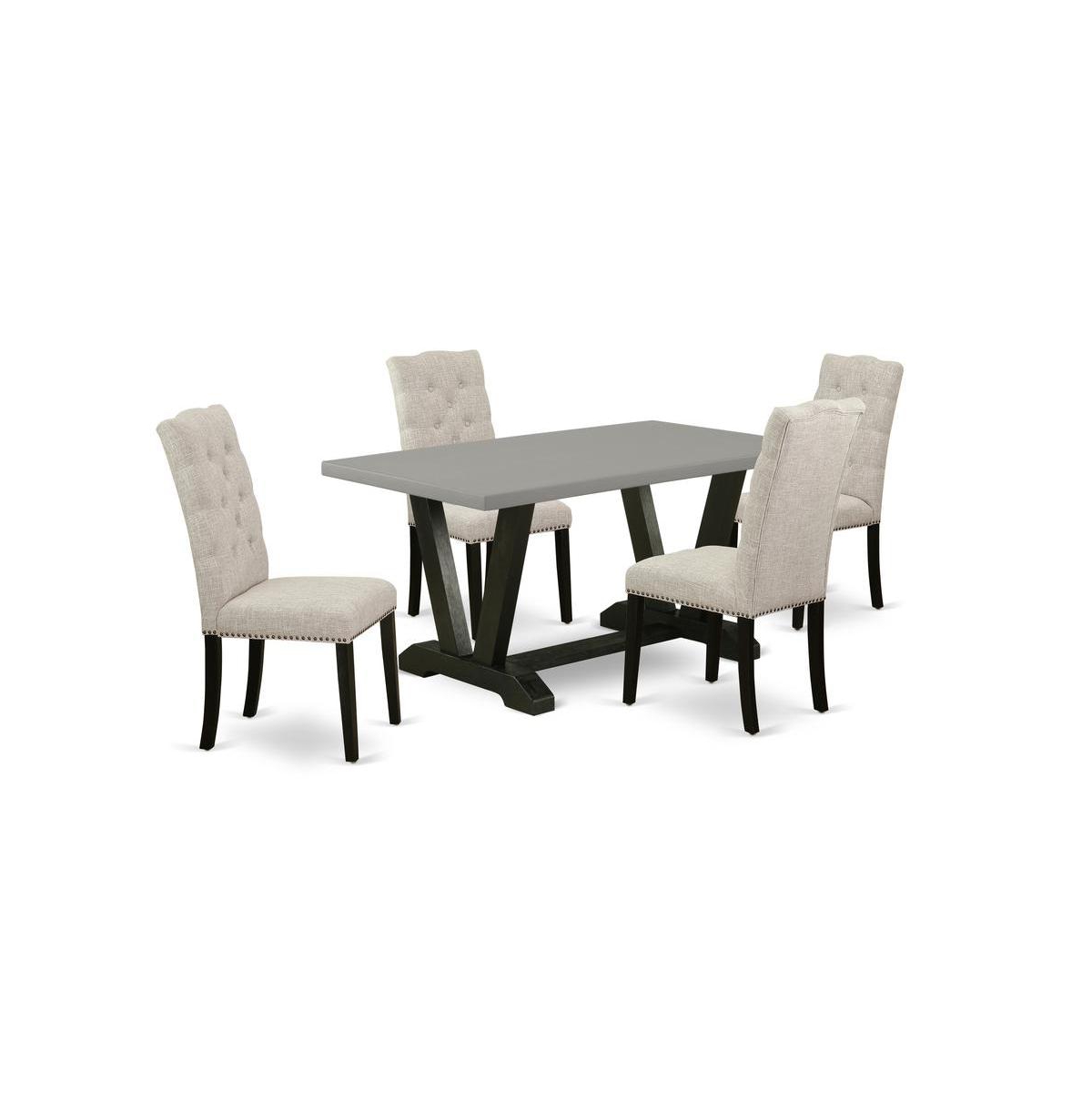 Click here for East West Furniture 5-Piece Kitchen Dining Table S... prices