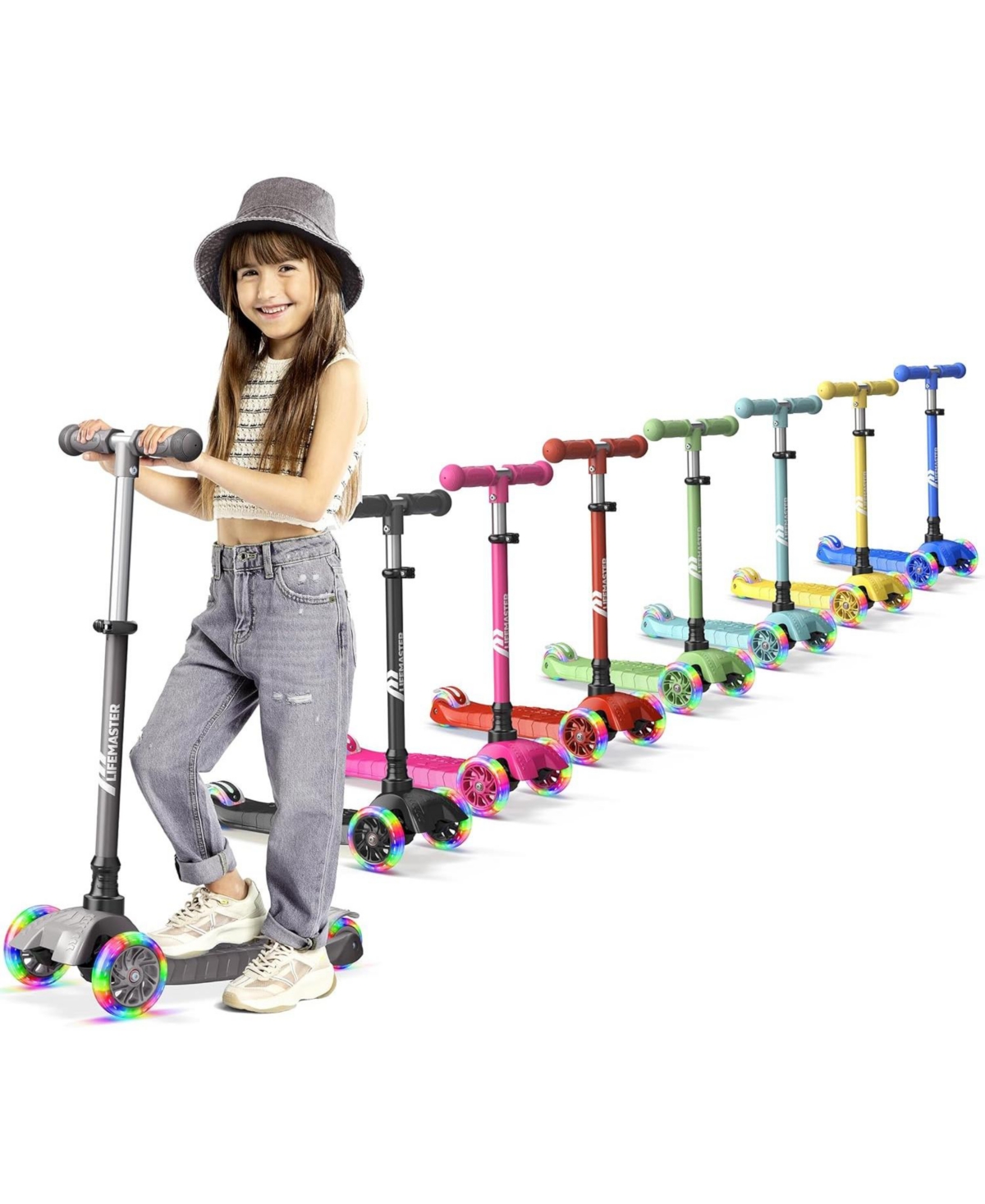 Click here for Lifemaster Mini 3-Wheel Kids Scooter with Multi-Co... prices