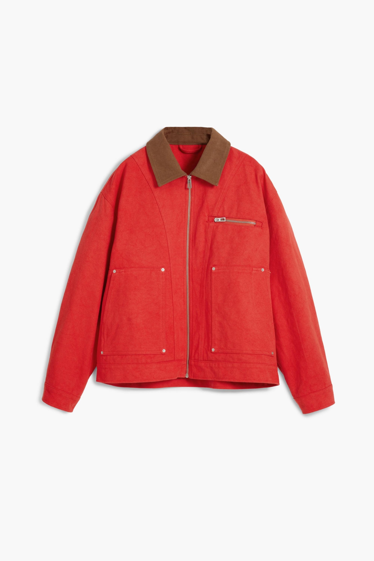 Click here for Desigual Mens Contrast collar jacket - Red prices