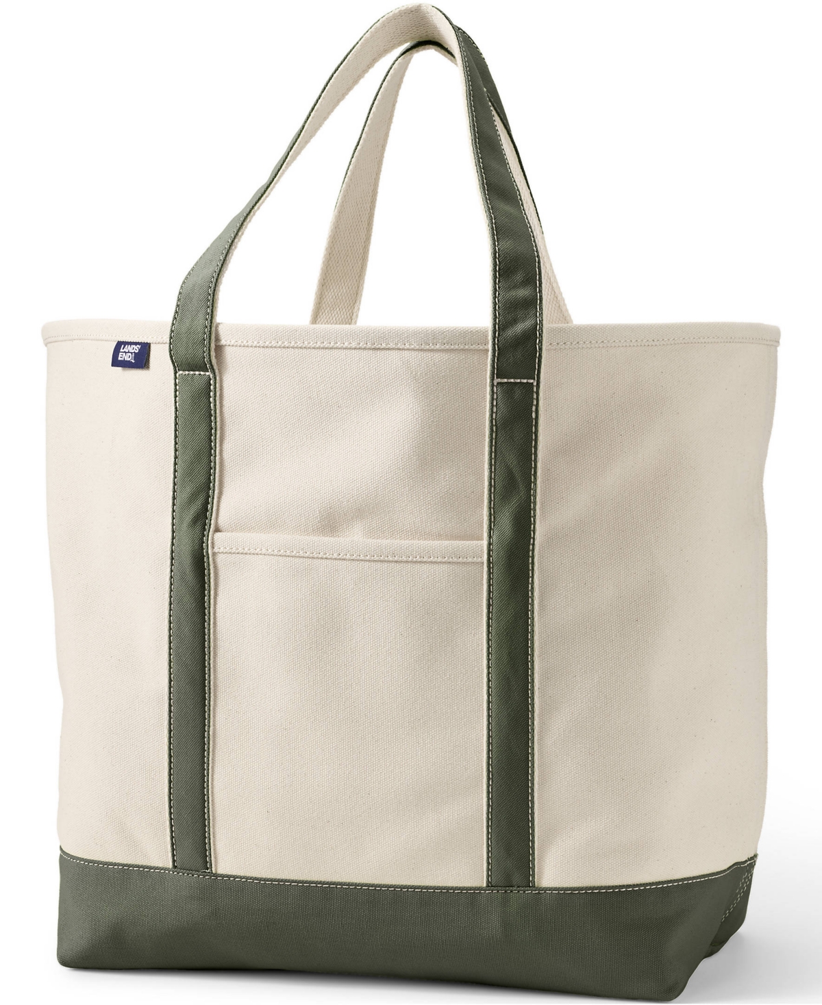 Click here for Lands End Extra Large 5 Pocket Open Top Canvas Tot... prices
