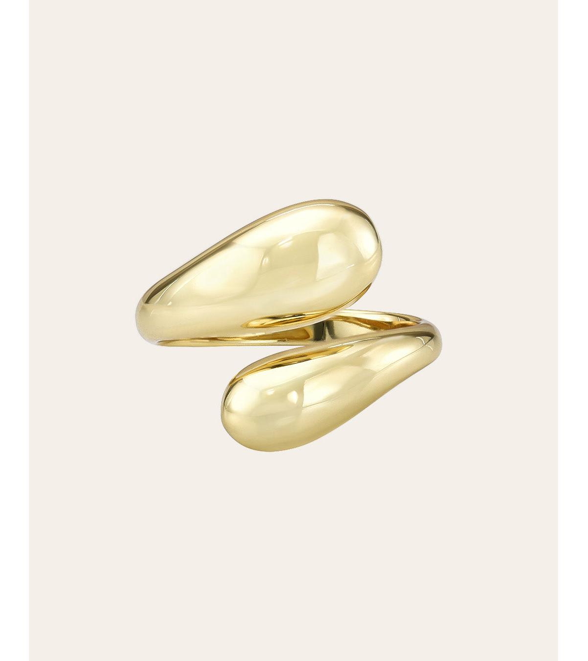 Click here for Zoe Lev Dome Wrap Ring - Yellow gold vermeil prices
