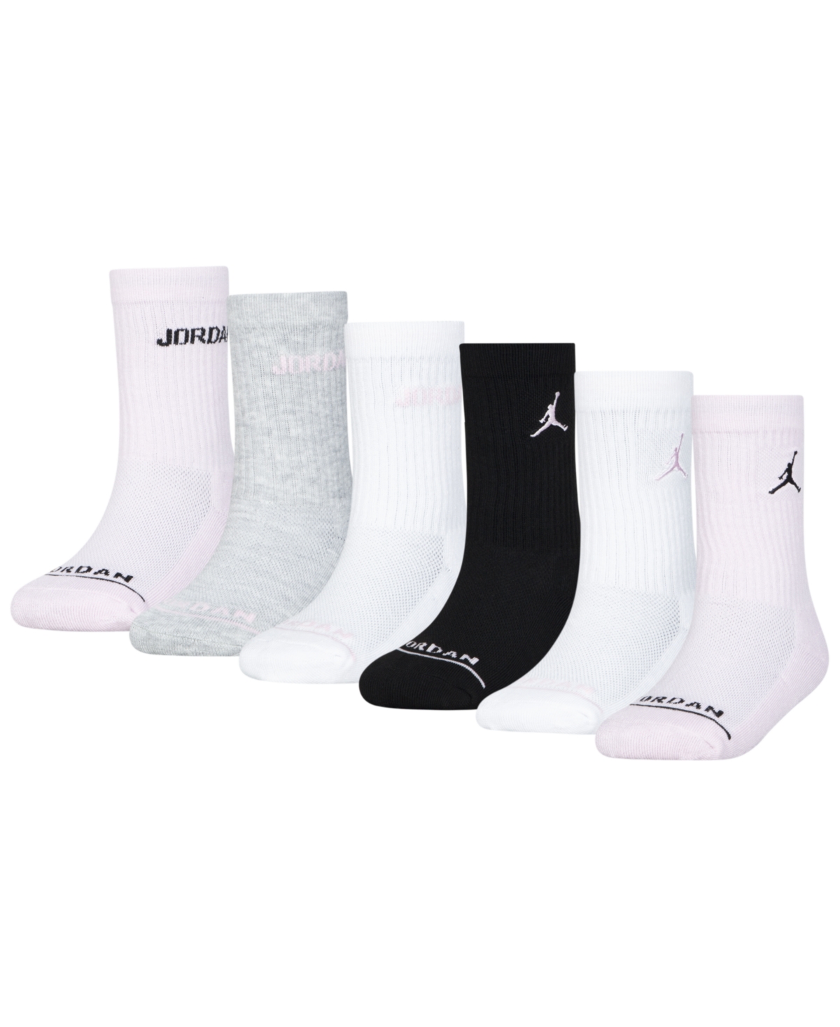 Click here for Jordan Big Girls 6-Pack Legend Crew Socks - Multi prices