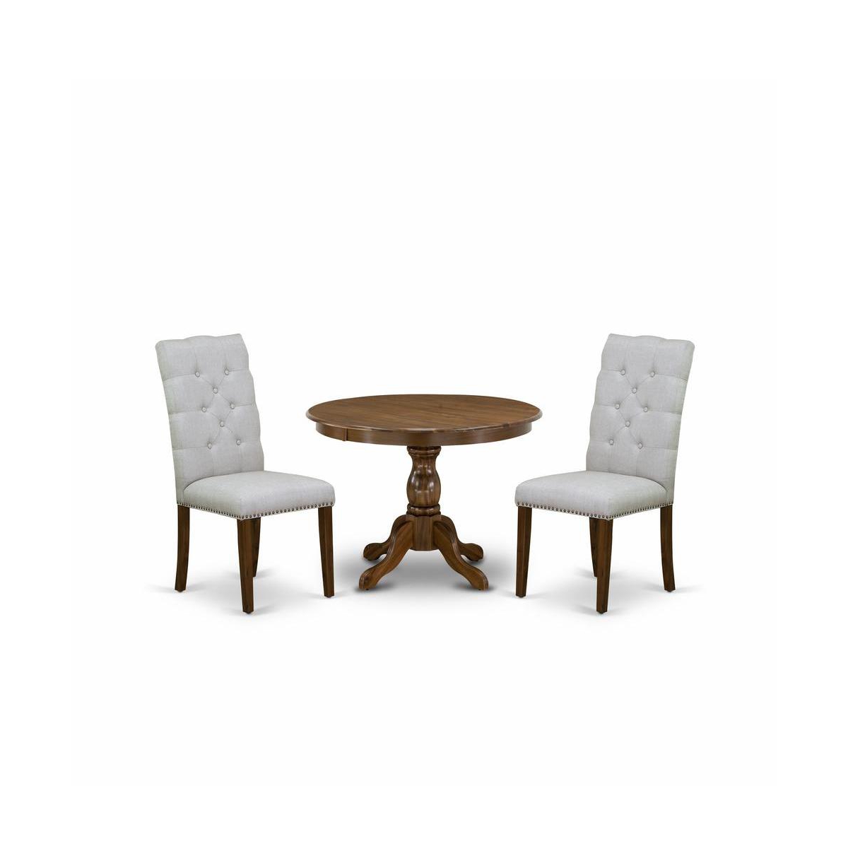 Click here for East West Furniture 3 Piece Dining Table Set - Aca... prices