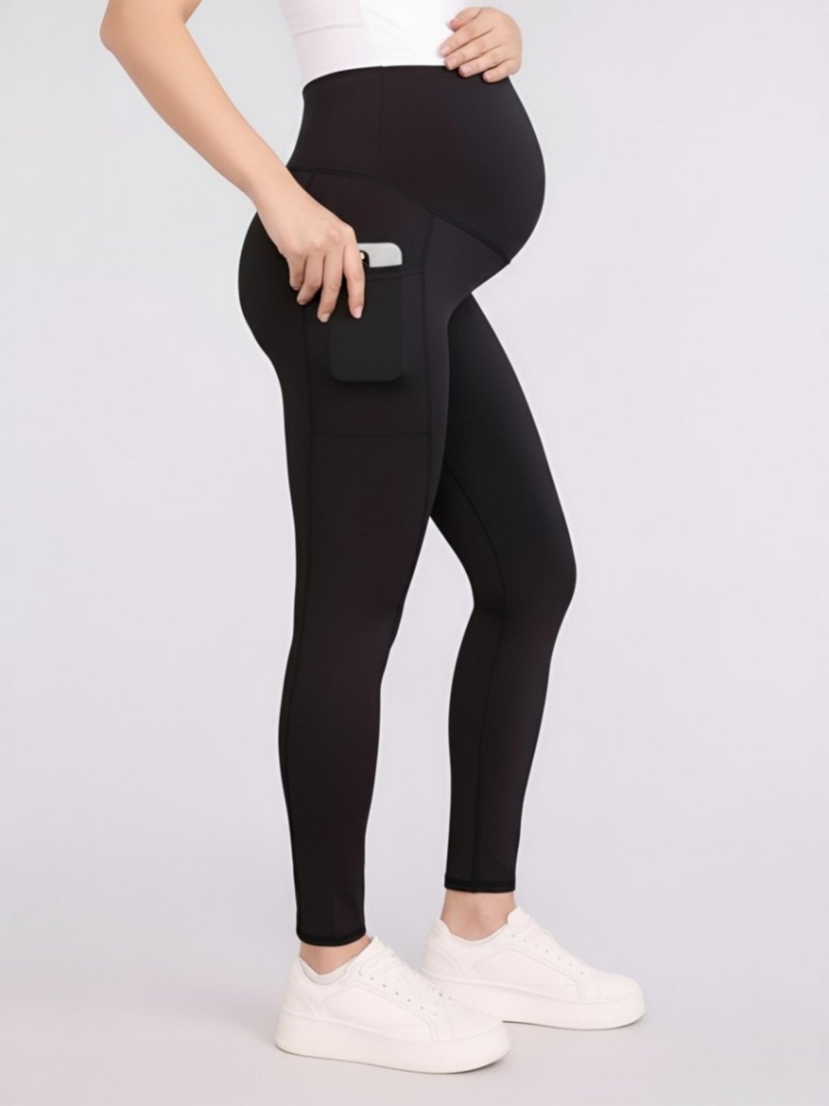 Click here for Womens Over the Belly Side Pocket Active Maternity... prices