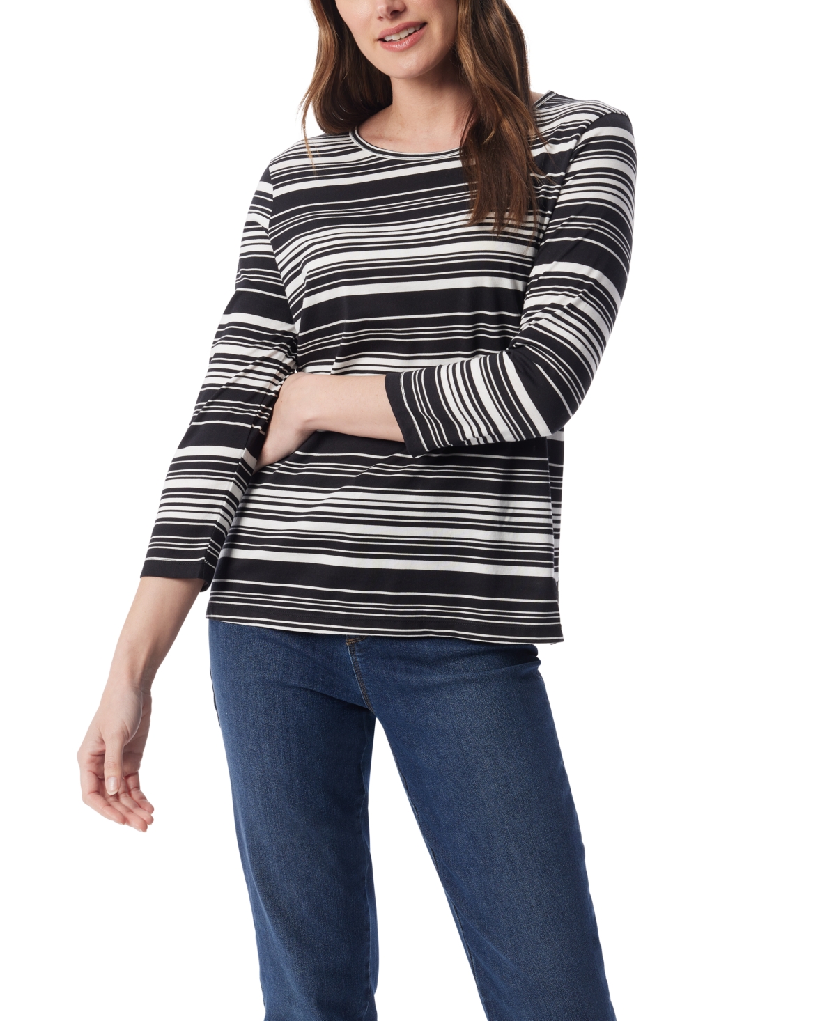 Click here for Gloria Vanderbilt Womens Amanda 3/4-Sleeve Knit To... prices