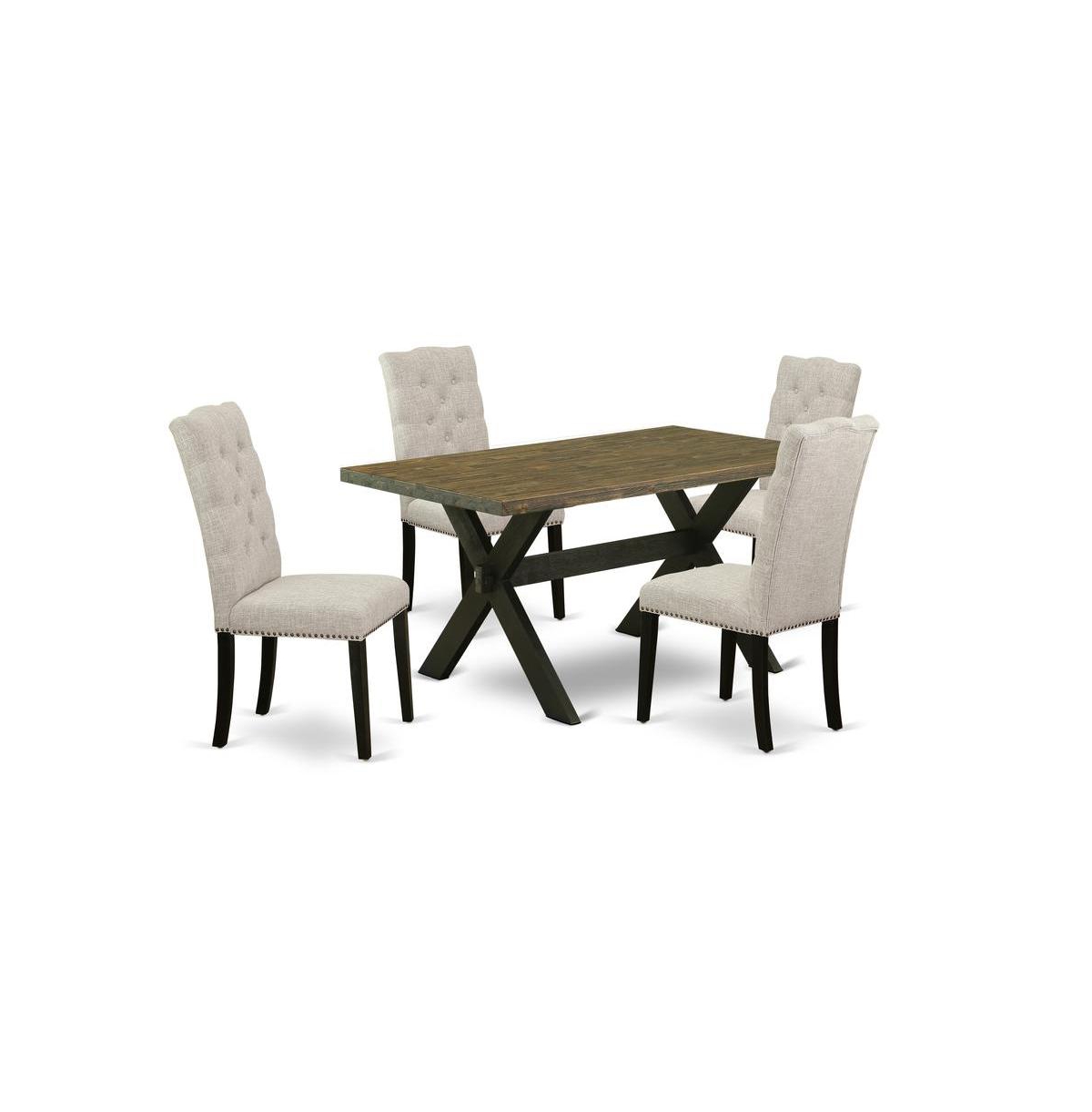 Click here for East West Furniture 5-Piece Kitchen Dining Table S... prices
