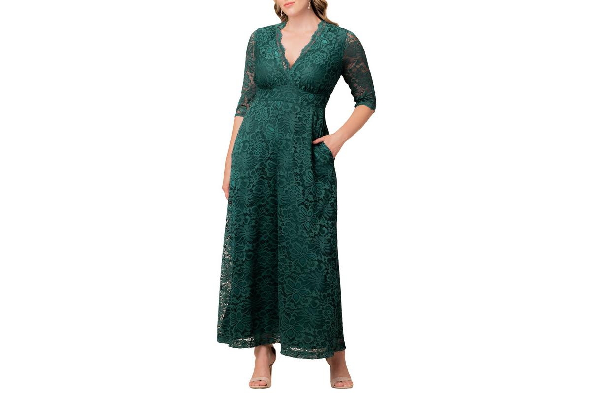 Click here for Kiyonna Womens Plus Size Maria Lace Evening Gown -... prices