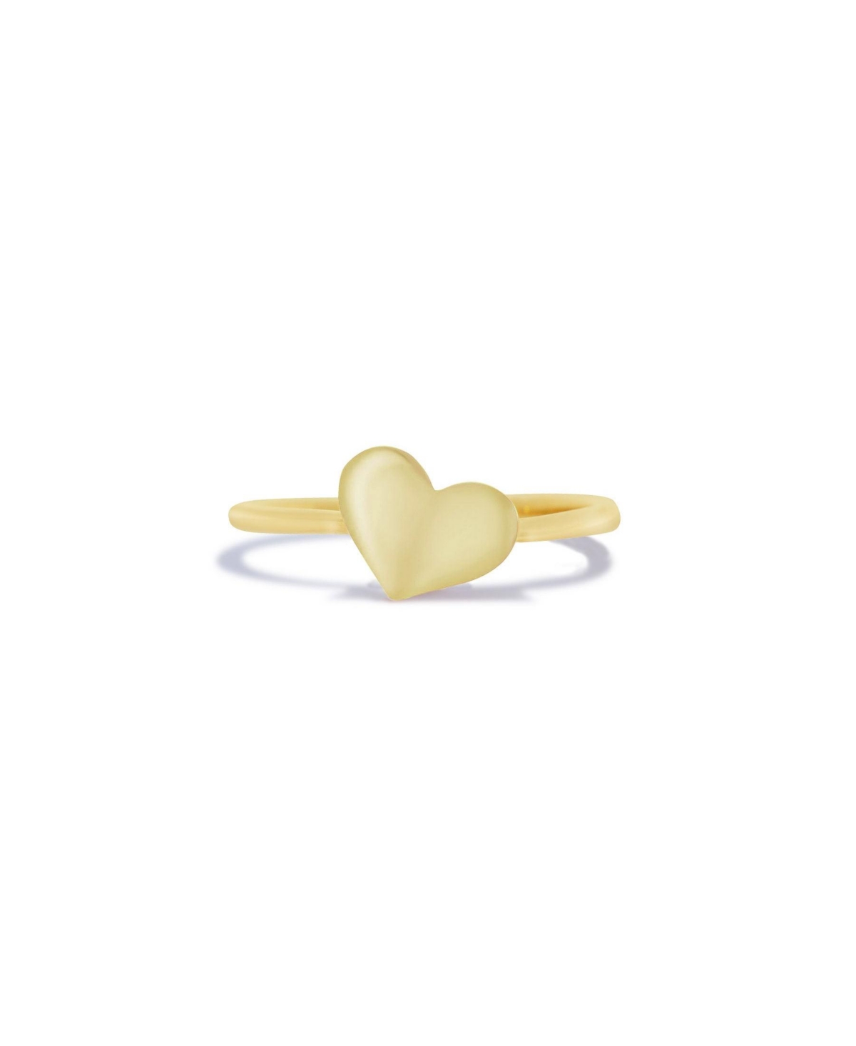 Click here for The Lovery Asymmetrical Gold Heart Ring Yellow Gol... prices
