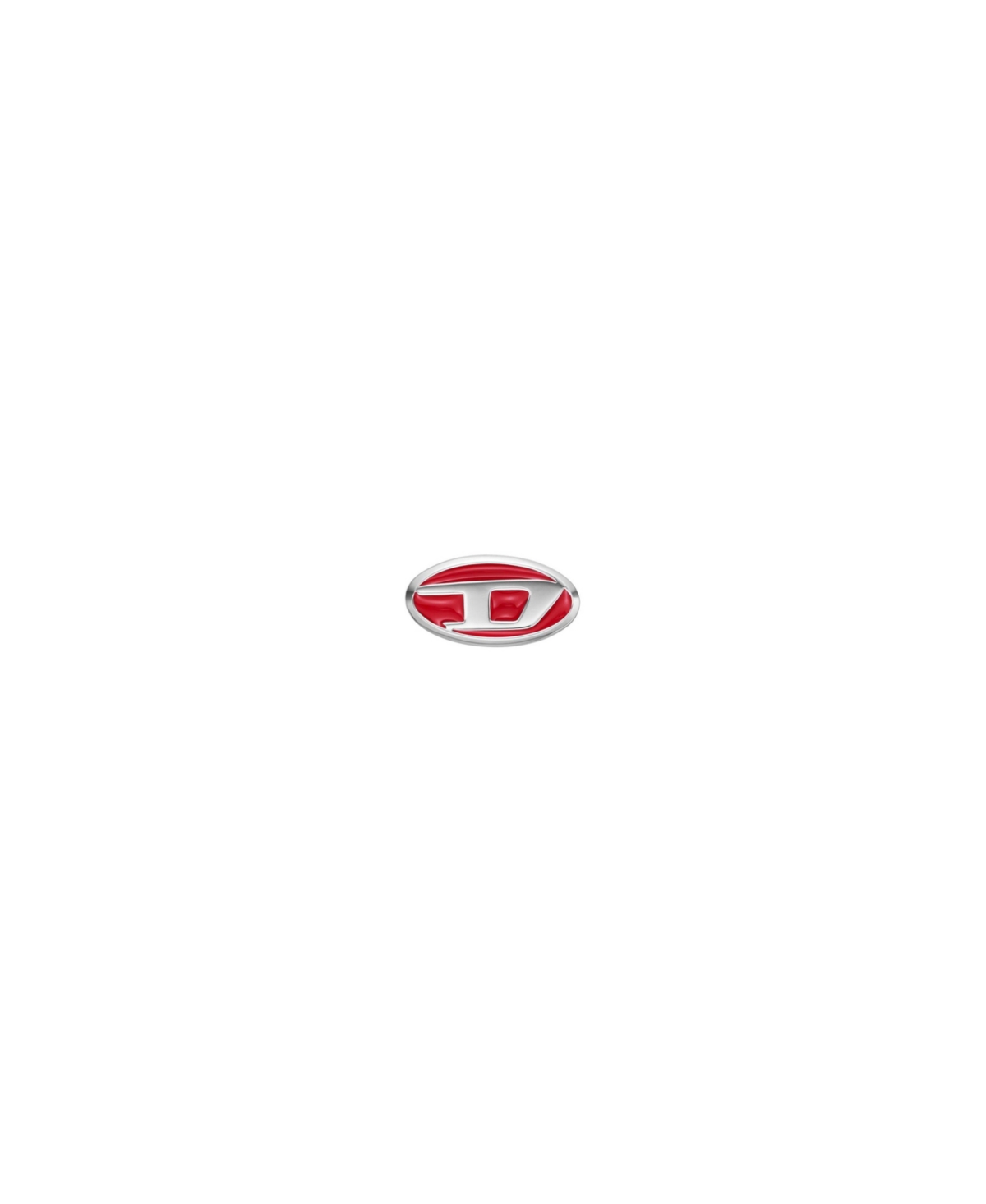 Click here for Diesel Mens Red Lacquer and Stainless Steel Stud E... prices