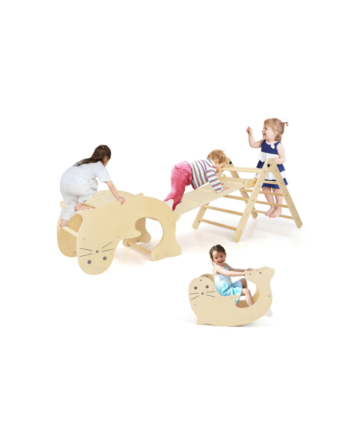 Click here for 7-in-1 Indoor Climbing Toys for Toddlers with Reve... prices
