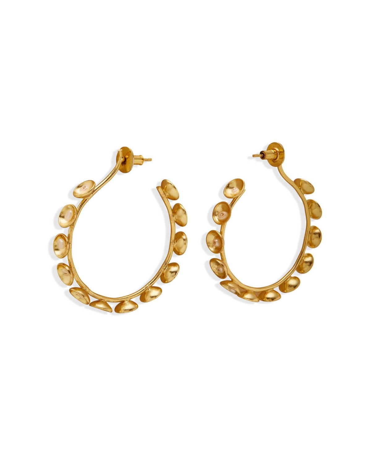 Click here for Dhwani Bansal Vitr Hoops - 22k gold plated prices