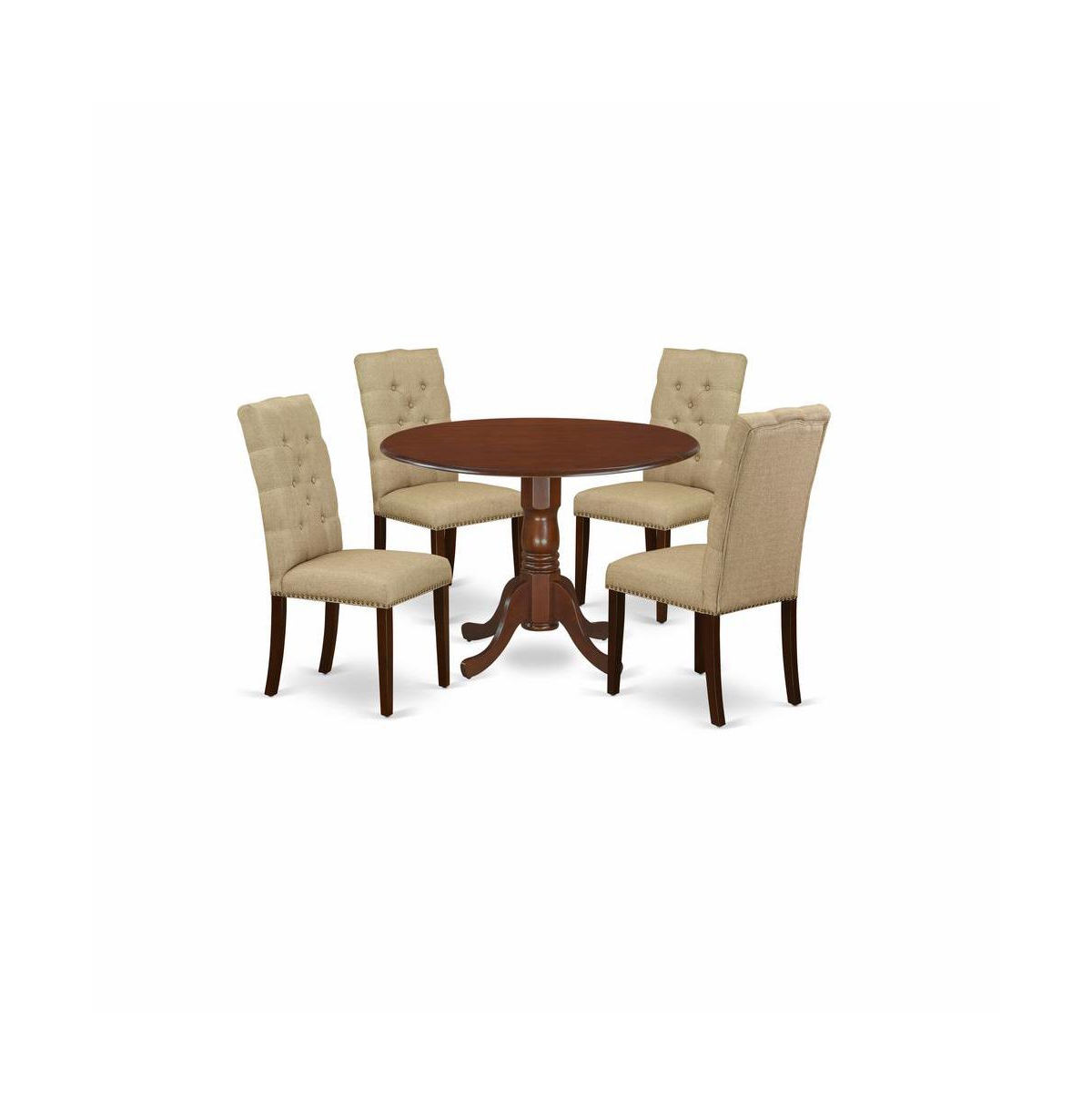 Click here for East West Furniture Dining Room Set Mahogany - Mah... prices