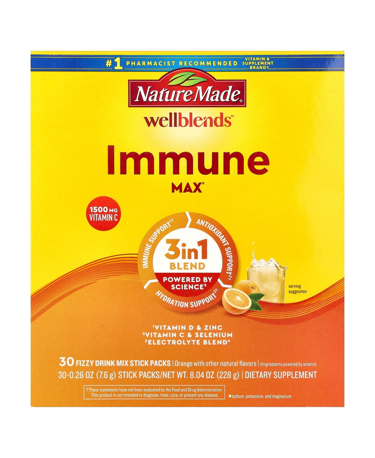 Click here for Nature Made Wellblends Immune Max Orange 30 Stick... prices