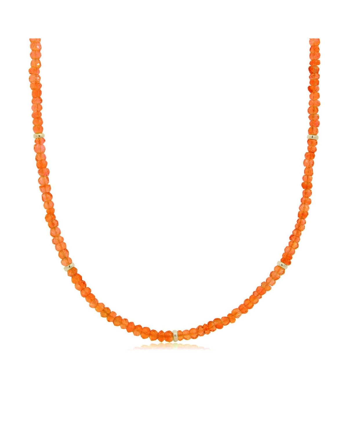Click here for The Lovery Carnelian Bead Necklace 14K Gold - Carn... prices