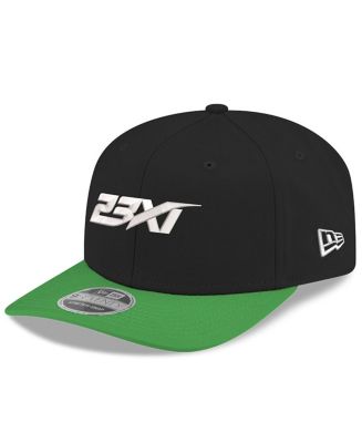 New Era Men's Black/Green 23XI Racing 9SEVENTY Team Adjustable Hat - Macy's
