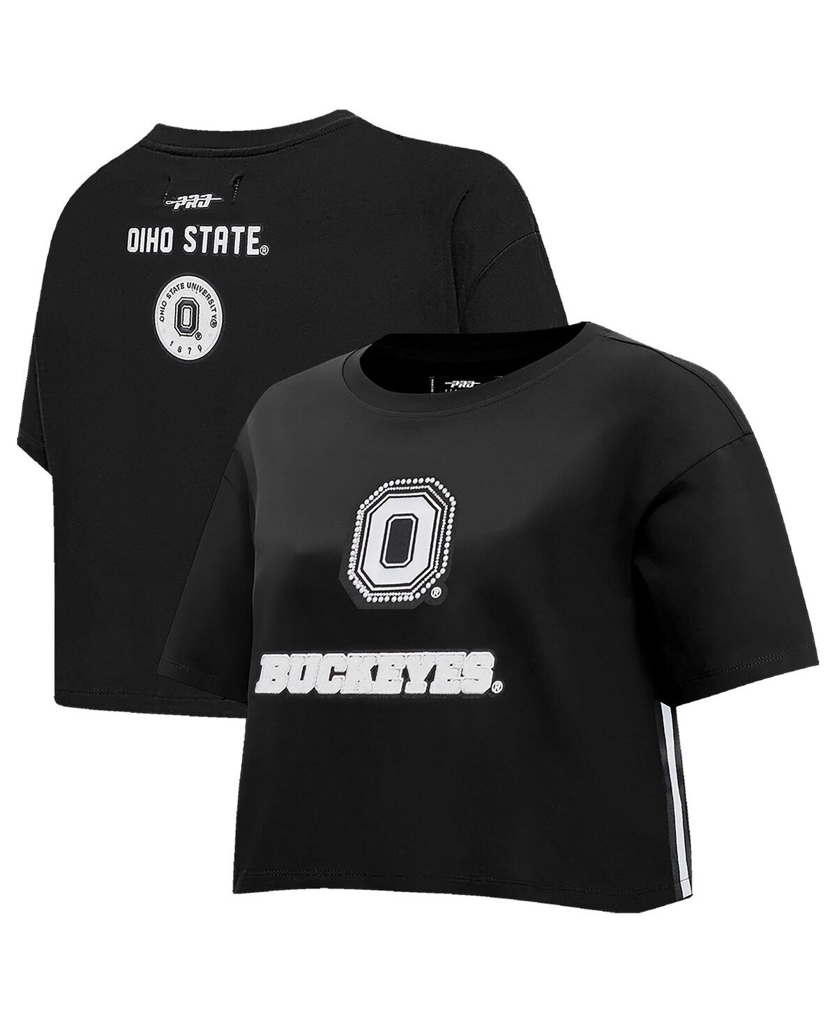 Click here for Pro Standard Womens Black Ohio State Buckeyes Rhin... prices