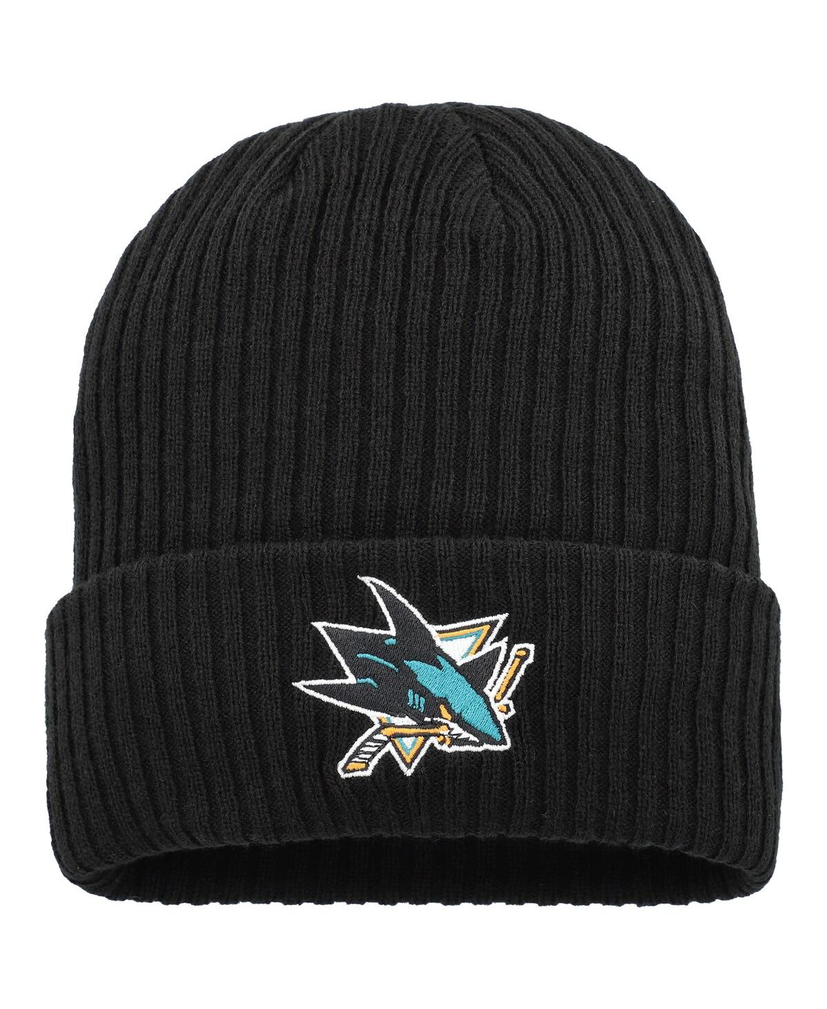 Click here for Fanatics Mens Black San Jose Sharks Logo Cuffed Kn... prices