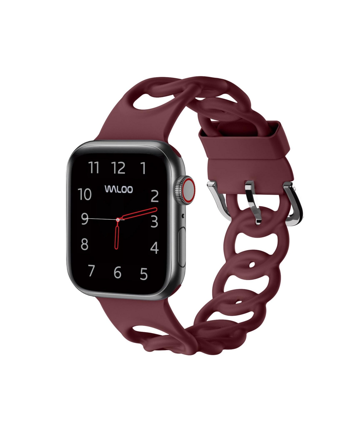 Click here for Waloo Silicone Link Looped Replacement Band for Ap... prices