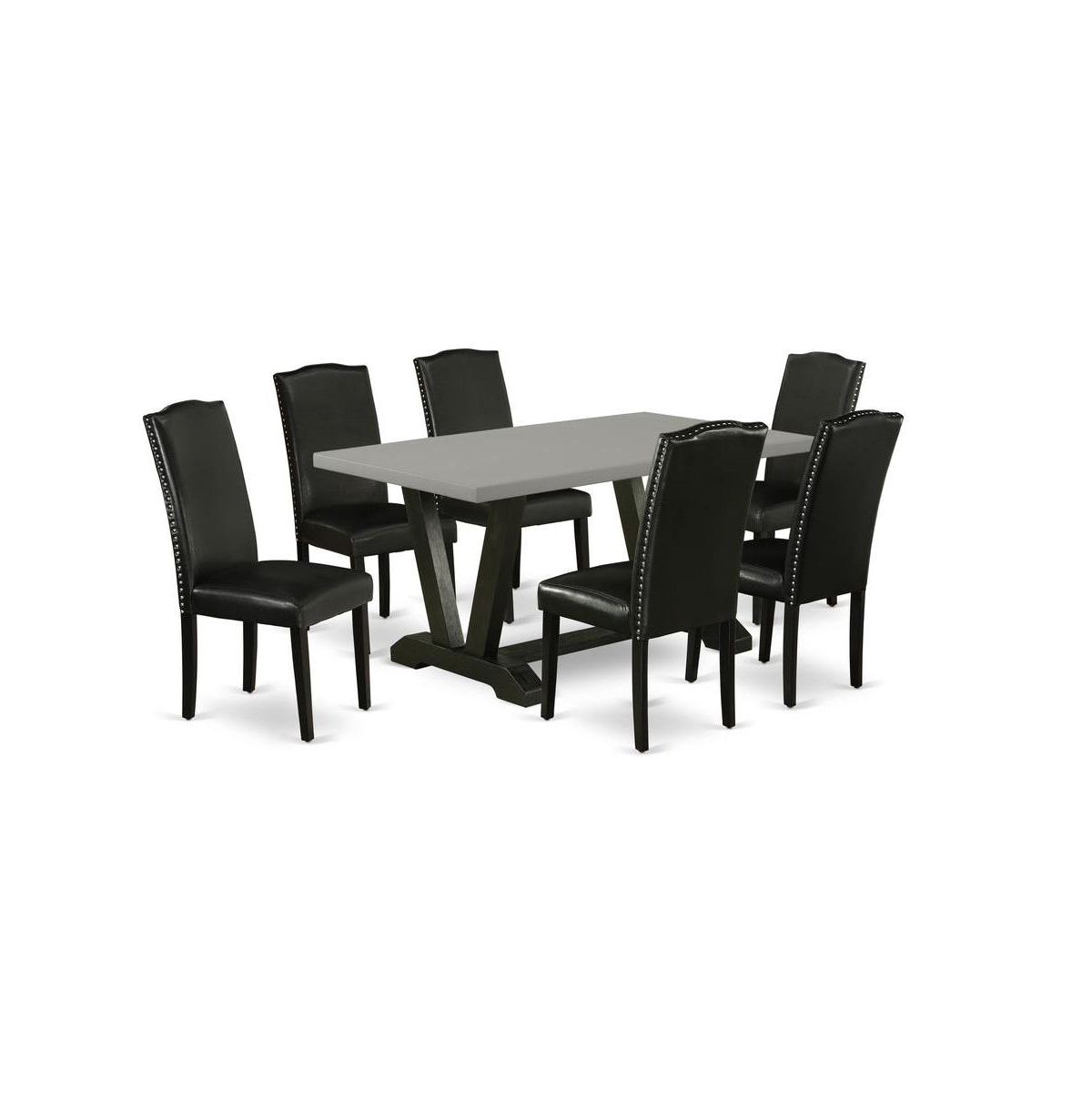 Click here for East West Furniture 7-Pc Dining Room Table Set - 6... prices