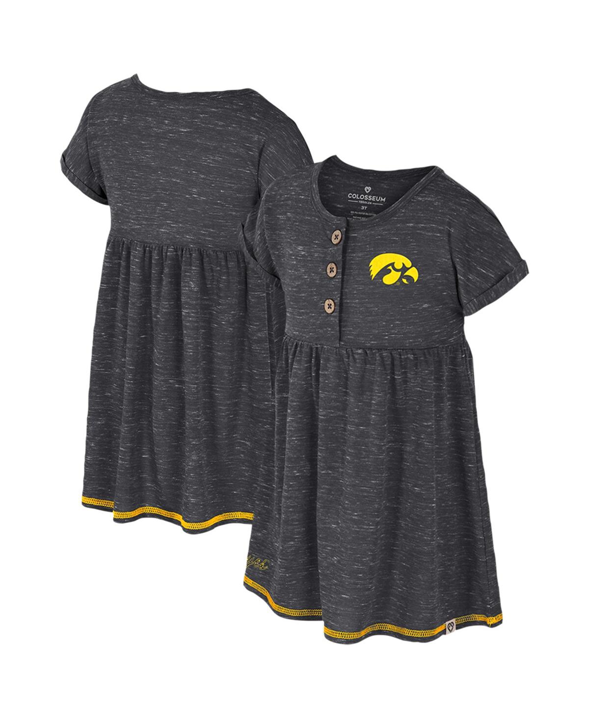 Click here for Colosseum Girls Toddler Black Iowa Hawkeyes Fleet... prices