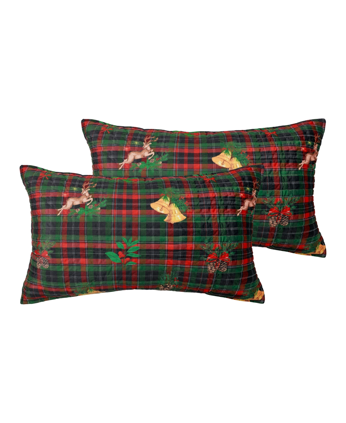 Click here for Levtex Home Merry Tartan 2-Pc. Sham Set  King - Gr... prices