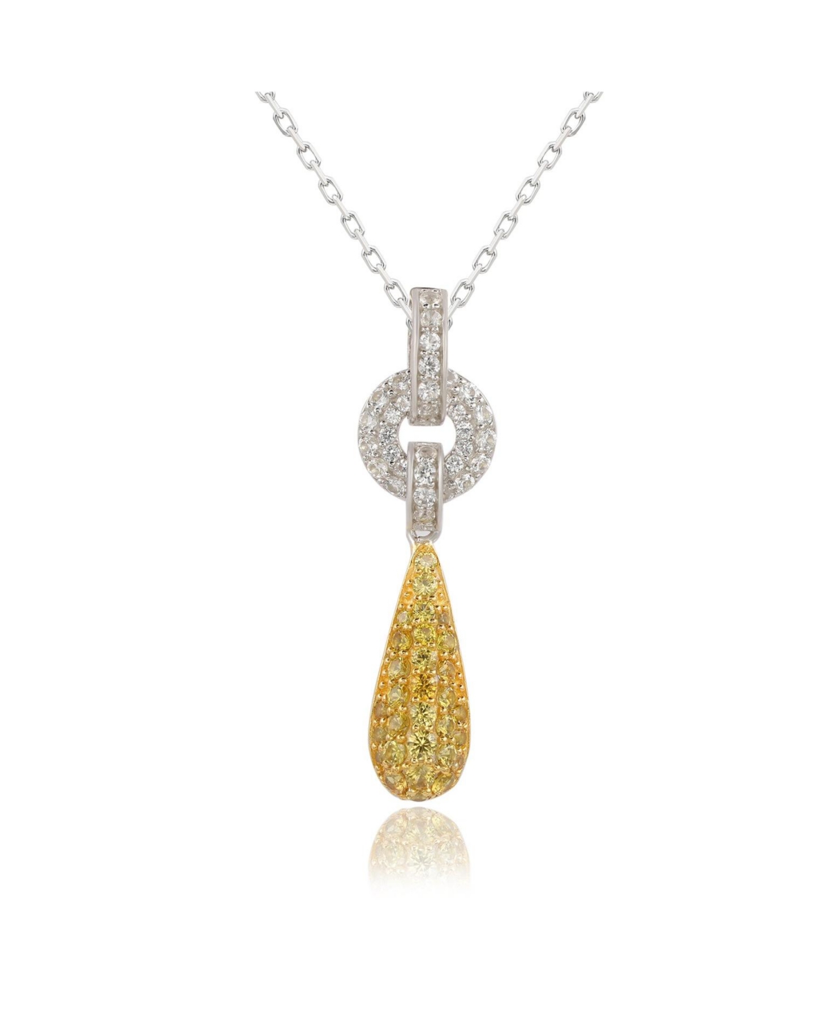 Click here for Suzy Levian Sterling Silver Sapphire Tear Drop Pen... prices