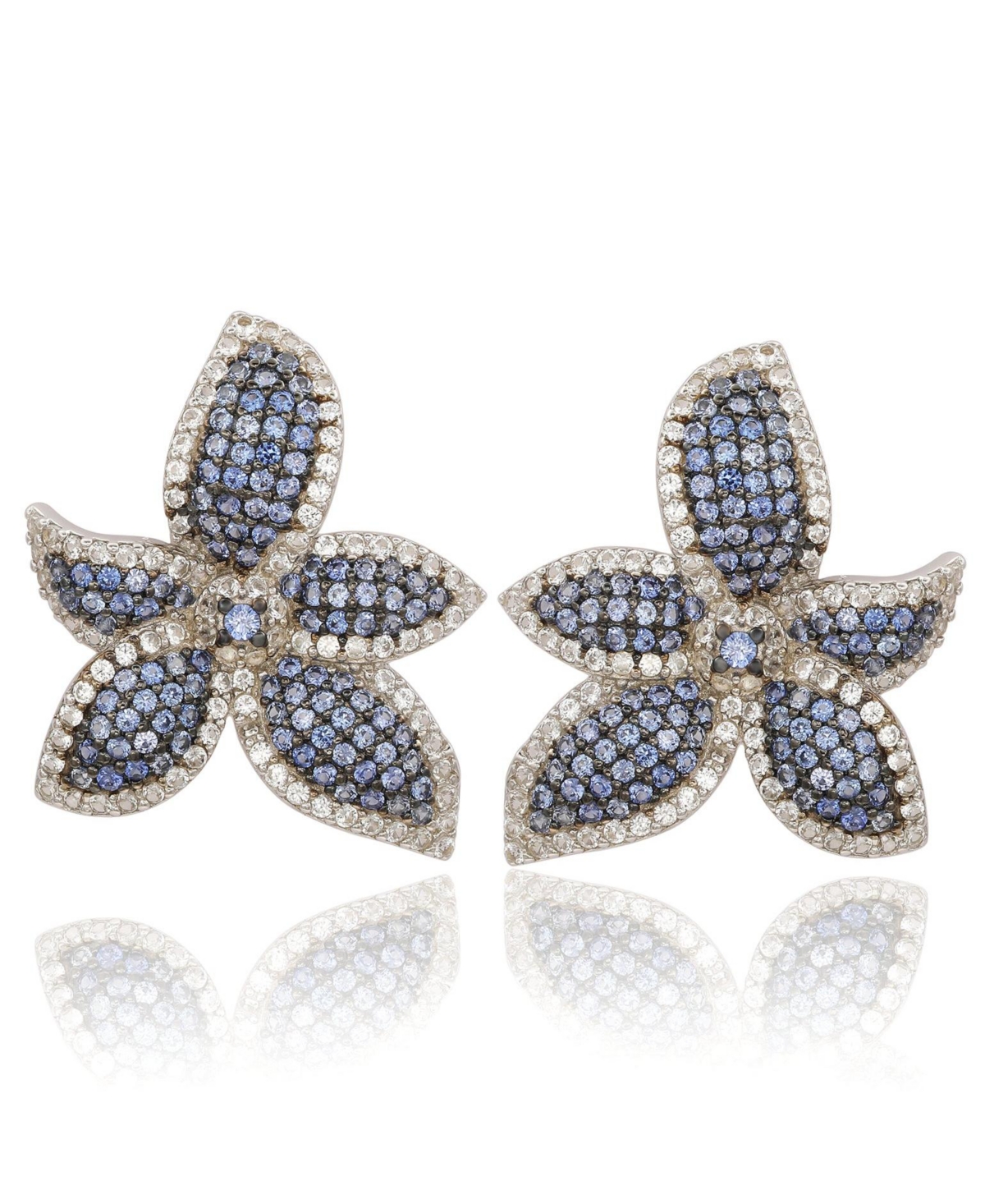 Click here for Suzy Levian Sterling Silver Sapphire & White Sapph... prices