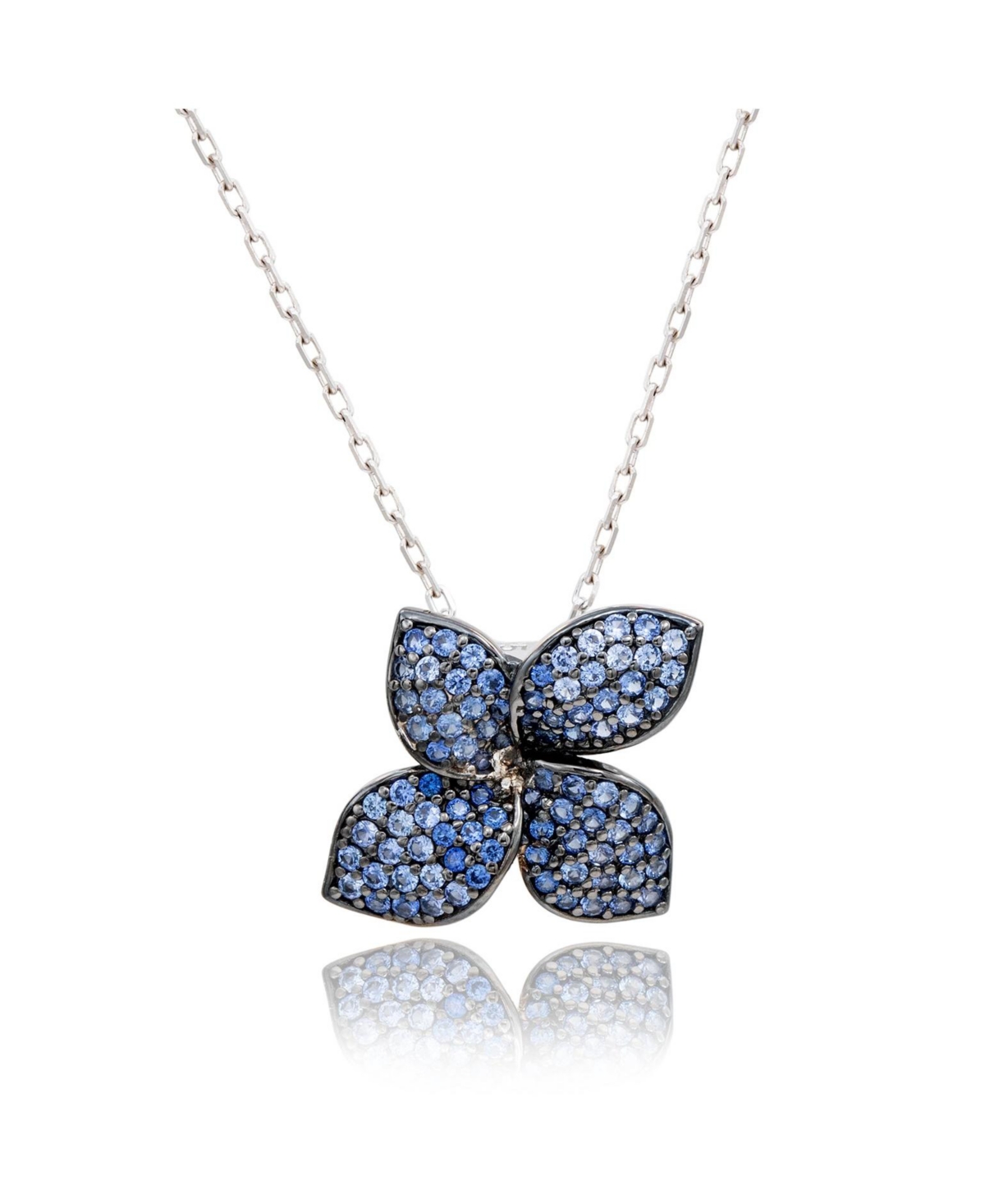 Click here for Suzy Levian Sterling Silver Sapphire Abstract Flow... prices