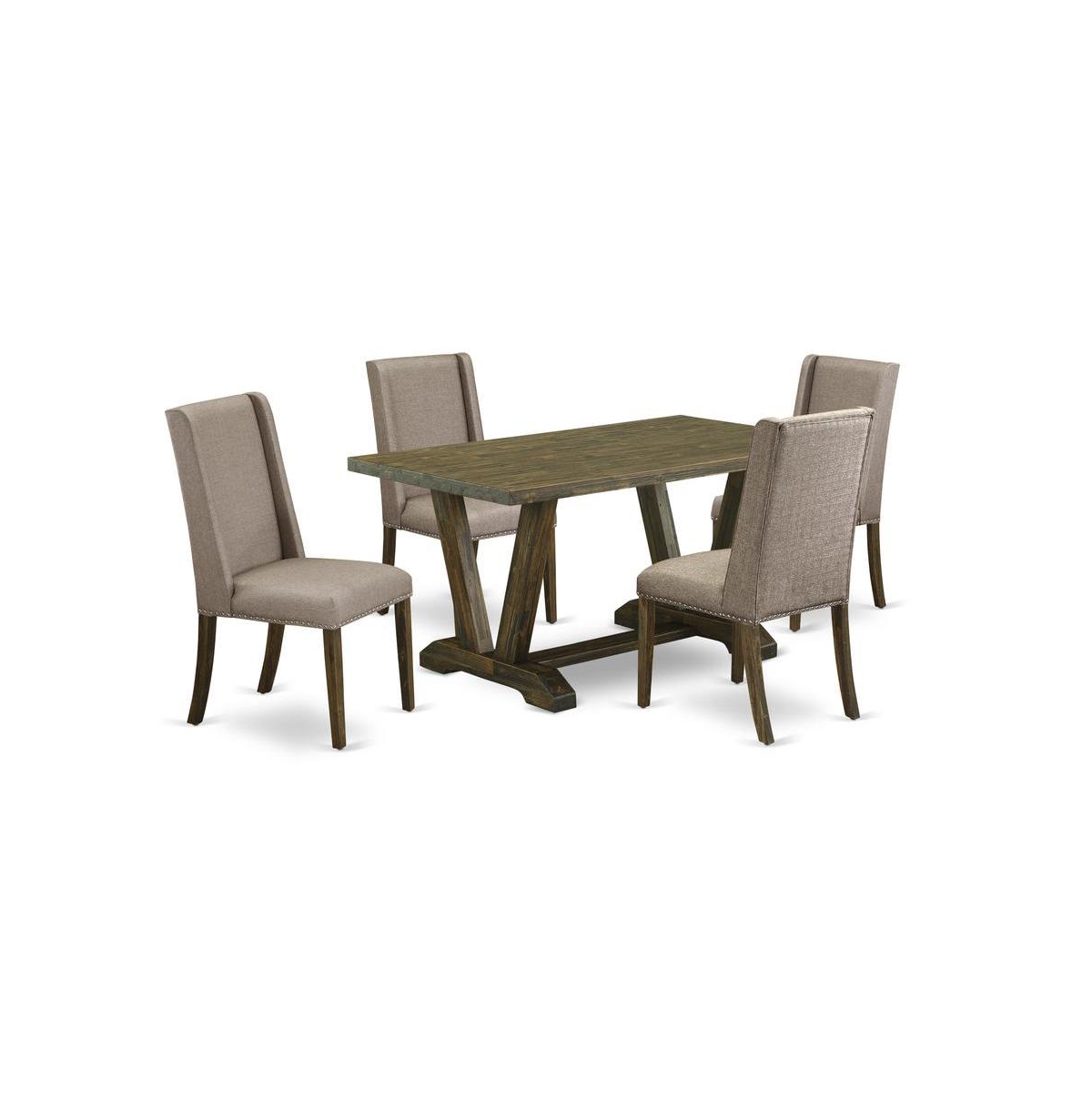 Click here for East West Furniture 5-Pc Mid Century Dining Table... prices