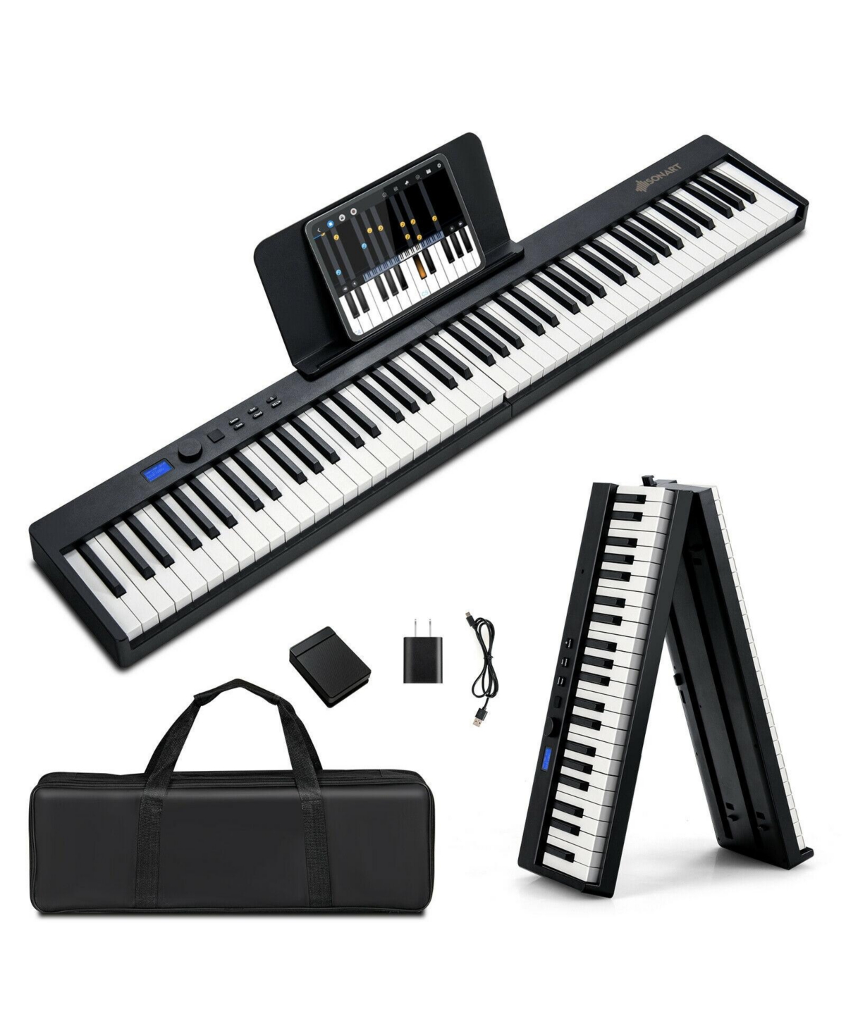 Click here for 88-Key Foldable Digital Piano with Midi and Wirele... prices
