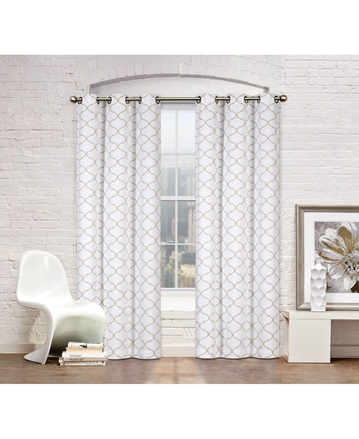 Click here for Kate Aurora Modern Elements 2 Pack Quatrefoil Latt... prices