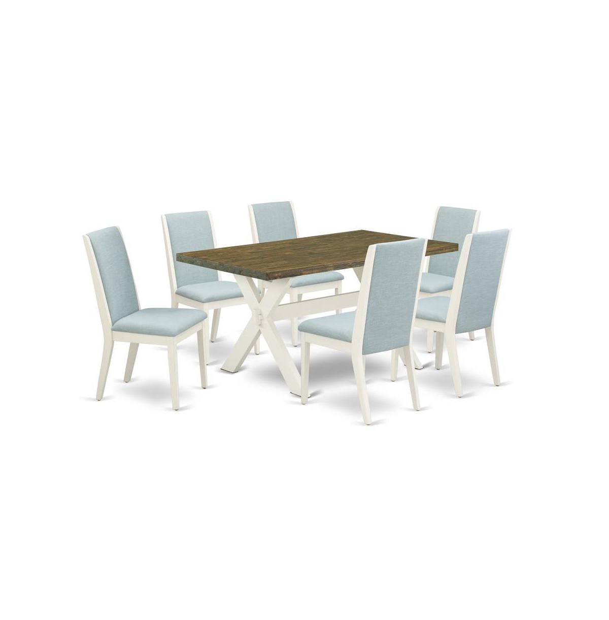Click here for East West Furniture 7Pc Dining Room Table Set Cons... prices